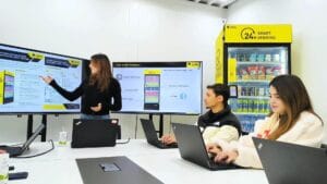 Smart Cooler Vending Machines - HAHA AI Combo Smart Vending Machine