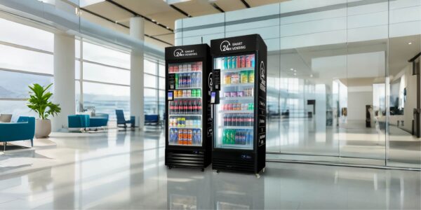 Smart Cooler Vending Machines - HAHA AI Combo Smart Vending Machine