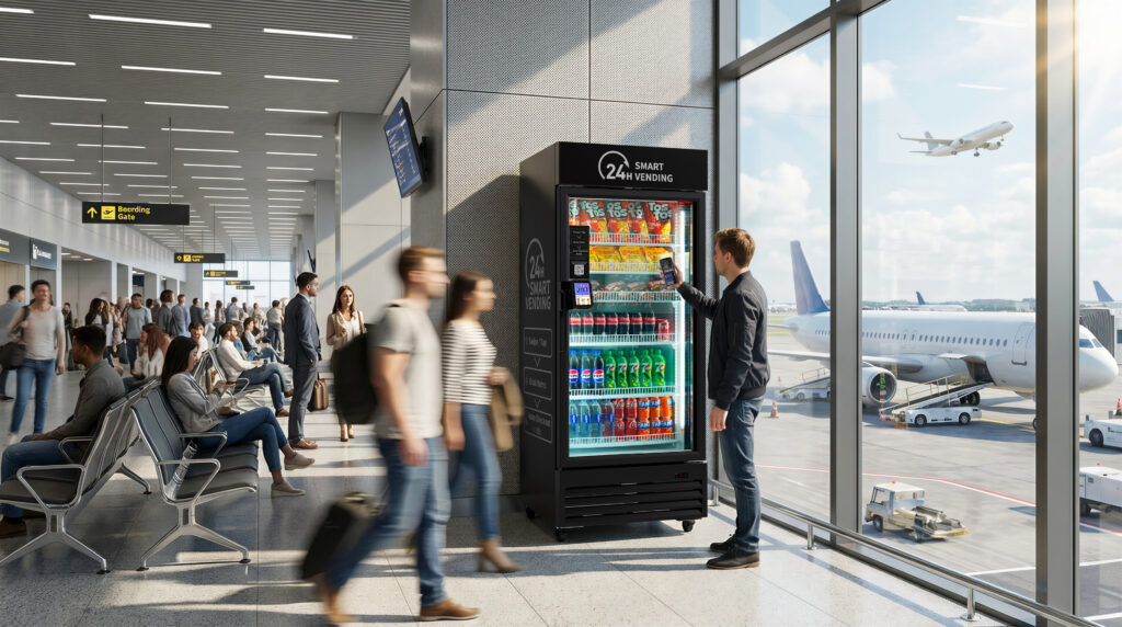 Smart Combo Vending Machines for Sale | HAHA Smart cooler supply