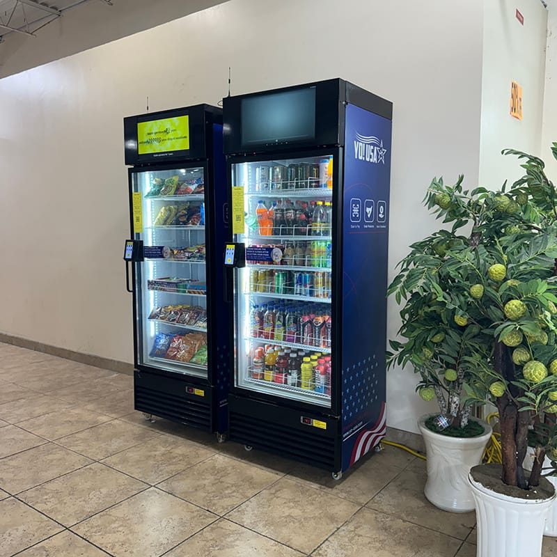 Refrigerated Vending Machine – HAHA AI Combo Smart Vending Machine